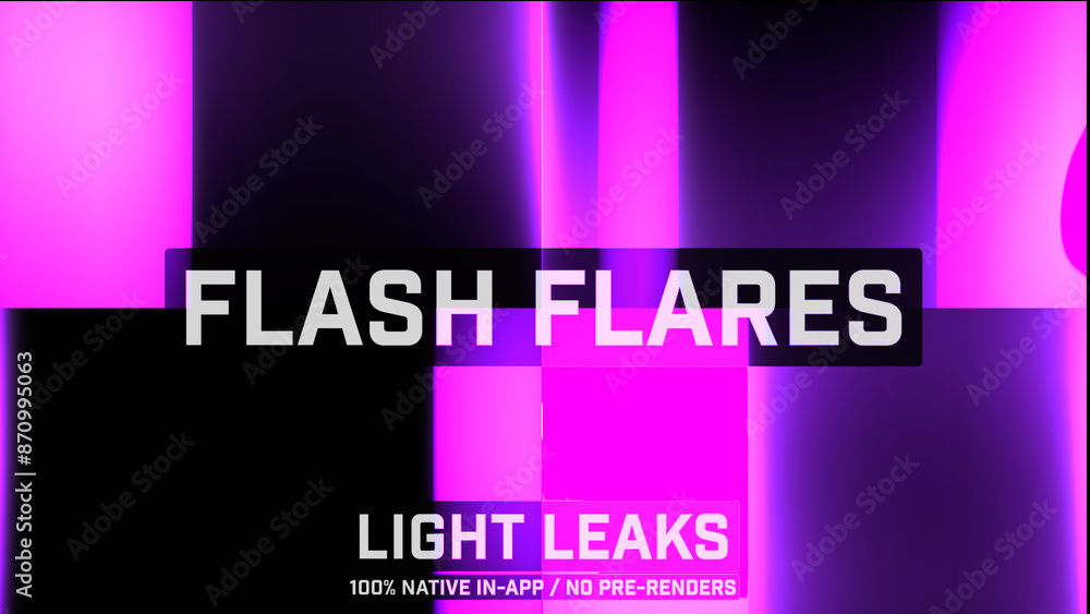 Flash Flares Organic Light Leaks Motion Overlays Stock Template | Adobe ...