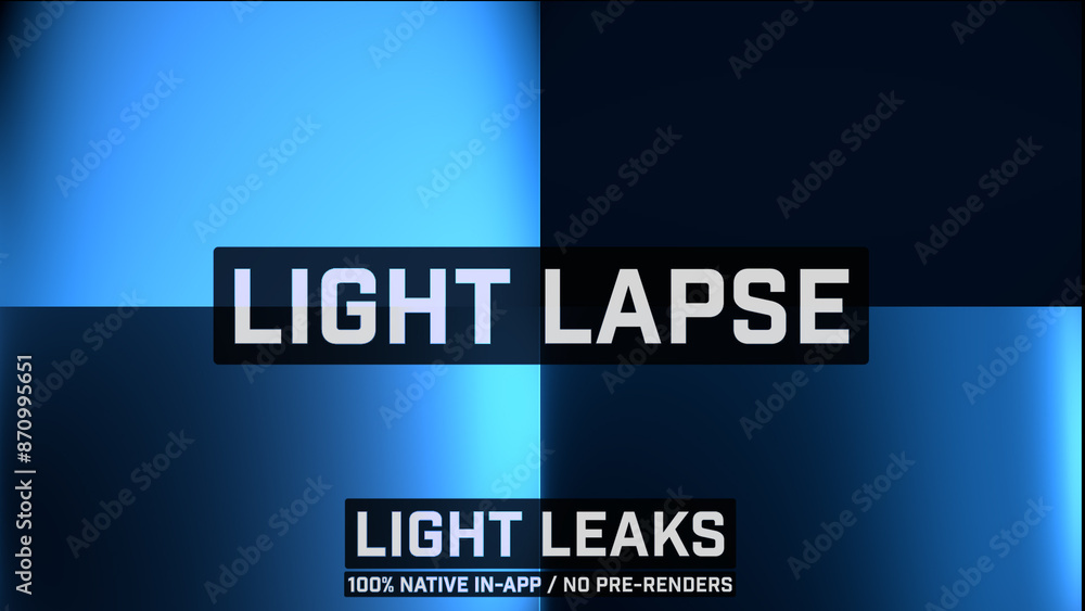 Light Lapse Organic Light Leaks Motion Overlays Stock Template | Adobe ...