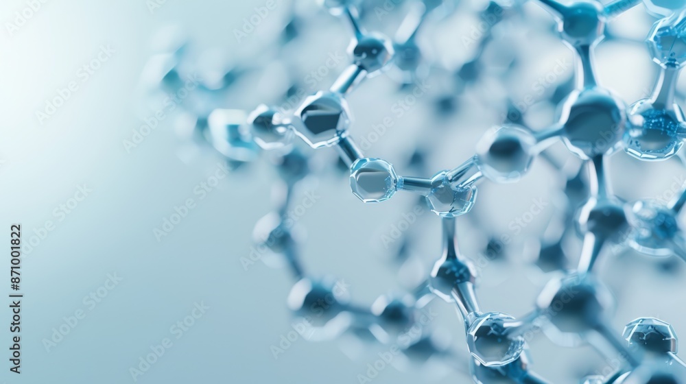 Microscopic view of synthetic polymer material, representing advanced ...