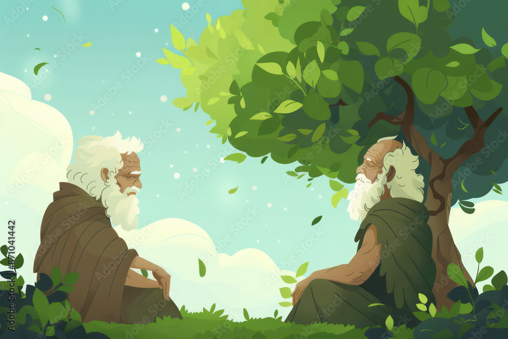 Bible passage Jacob deceiving his blind father, Isaac, to receive the ...