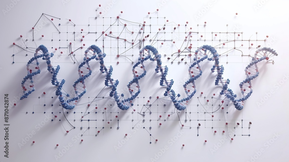 Diagrammatic explanation of genetic inheritance patterns, including ...