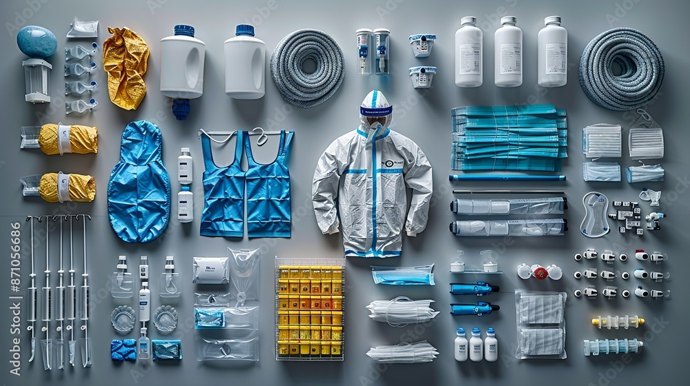 Visual guide showcasing different types of personal protective ...