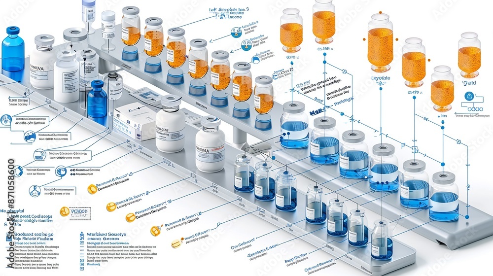 Diagram outlining the comprehensive lifecycle of vaccines, from initial ...