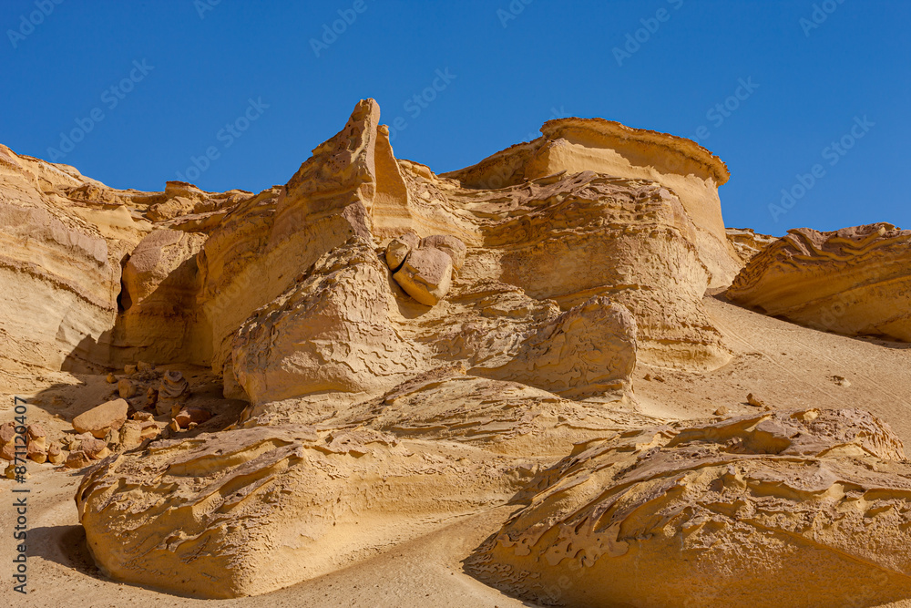 Egypt, Fayoum area, Wadi el Rayan, Whale Valley, Wadi el Hitan Stock ...