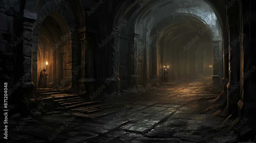 fantasy, corridor, artwork, mysterious, magical, elements Fantasy ...
