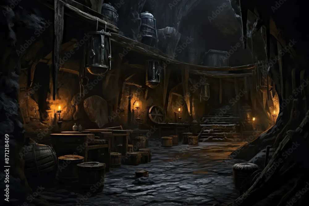 Dwarven Beer Caves: A Hidden Underground Sanctuary Fantasy wallpaper ...