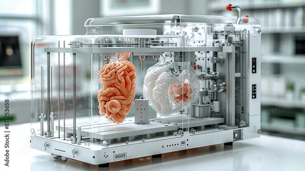 Diagram showing the mechanics of 3D bioprinting, revolutionizing ...