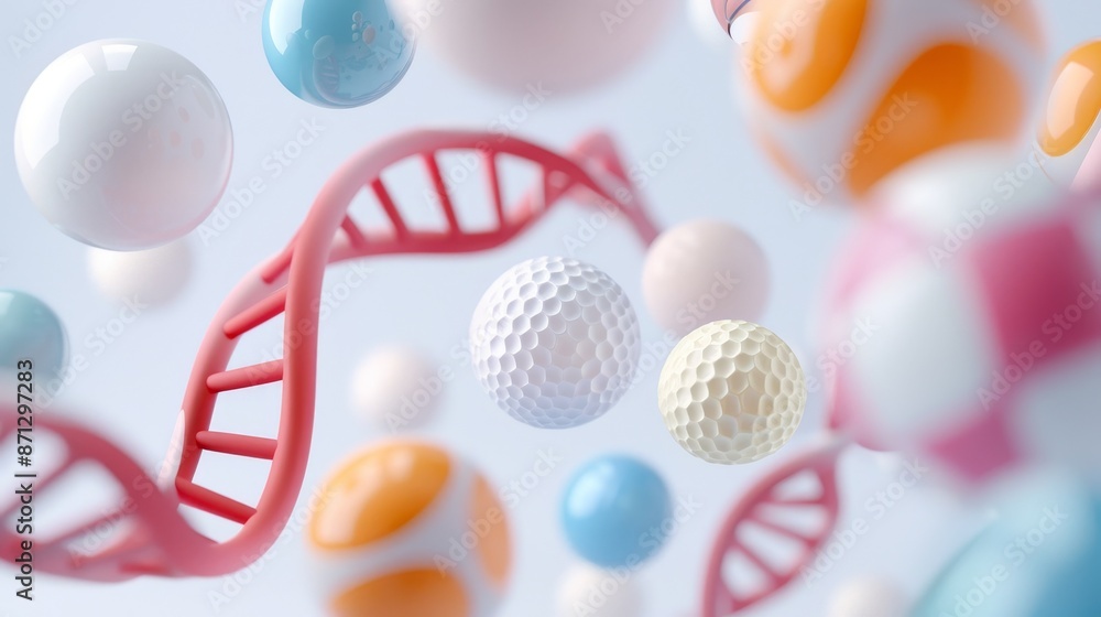 Wave-like structures made of intertwined colorful sports balls in a ...