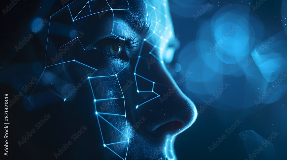 Biometric authentication using facial recognition technology., clean ...