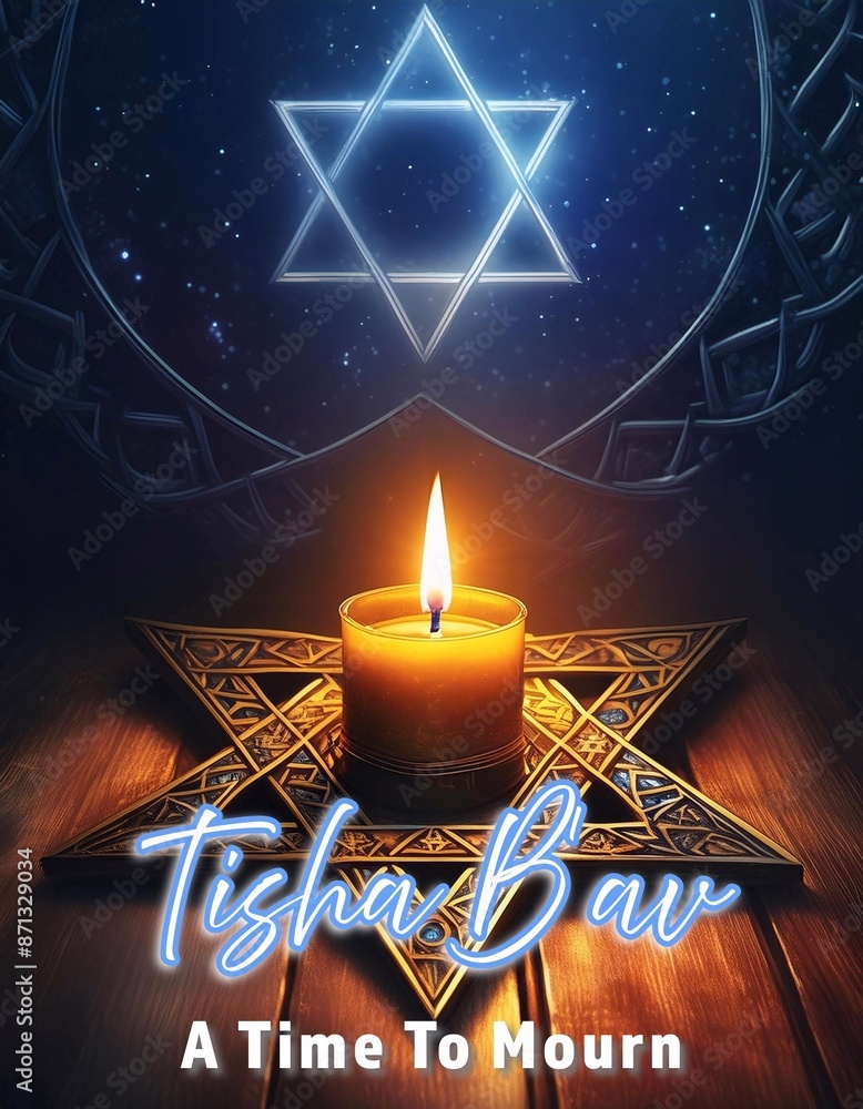 Tisha B'va Poster Design. Day of mourning for tragedies across Jewish ...