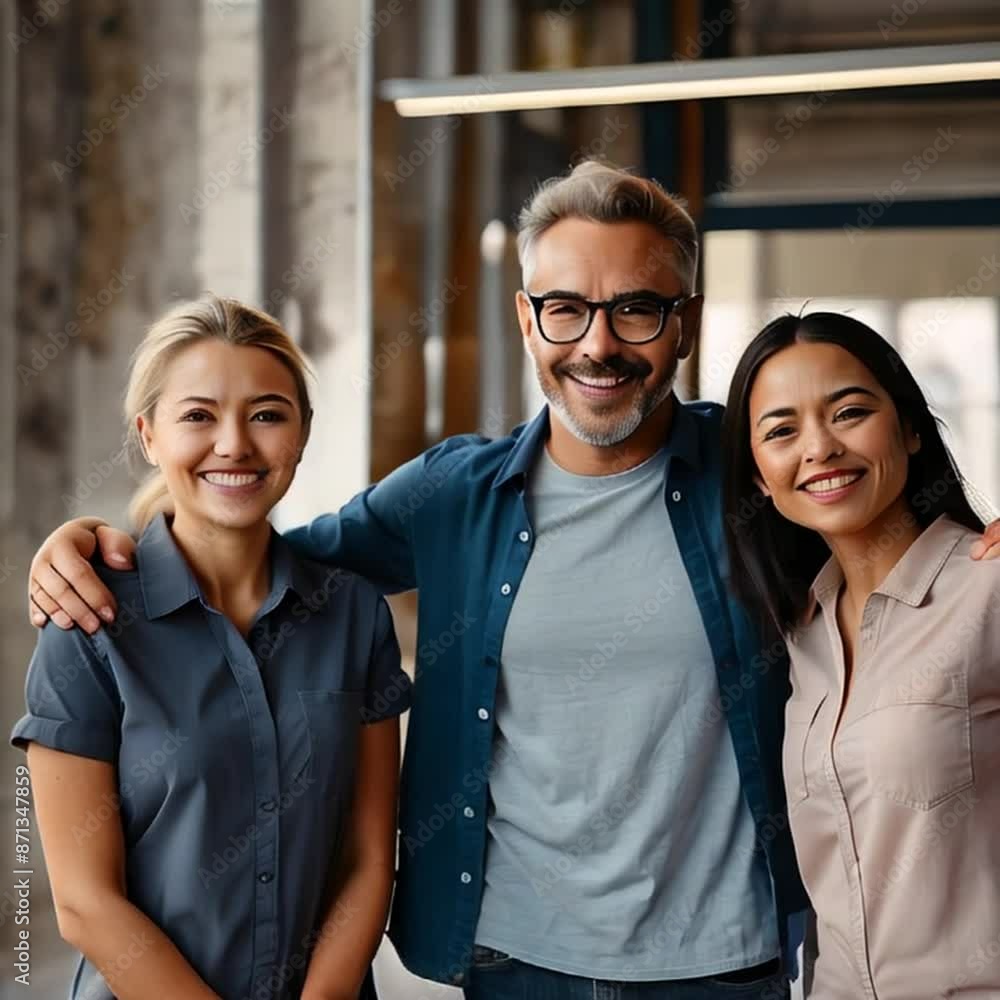 Five motivated and enthusiastic multiethnic young and middle-aged ...