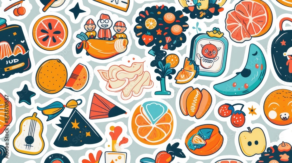 The sticker designs for Gen Z often feature clear and bold lines, with ...