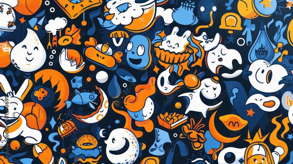 The sticker designs for Gen Z often feature clear and bold lines, with ...