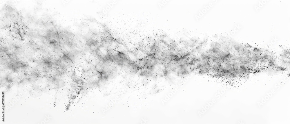 Pencil sketch style, panoramic close-up, high detail scan of dust ...