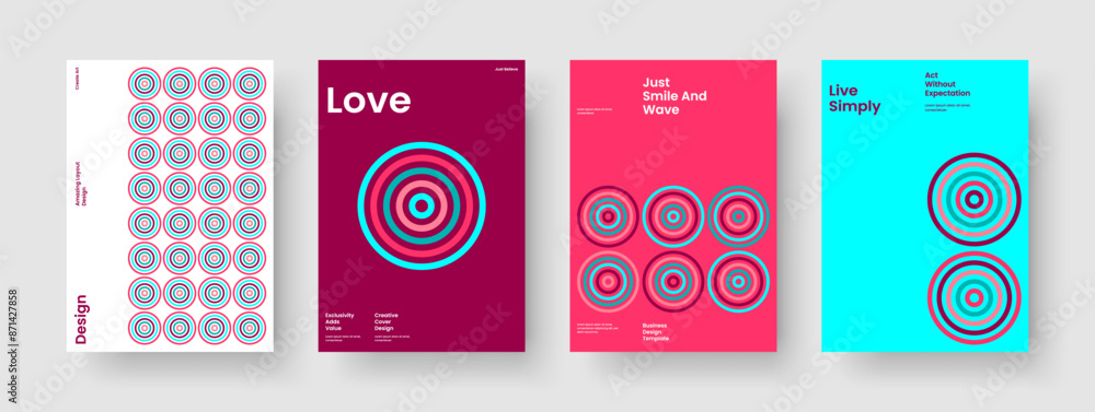 Modern Report Design. Isolated Banner Layout. Geometric Business ...