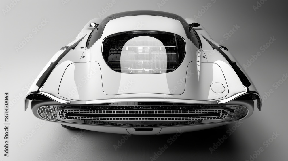 Dynamic Modern Car Design with Art Deco Influence and Vibrant Colors in ...