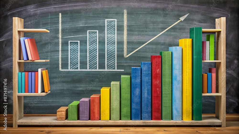 Colorful infographic illustrating grading criteria with percentage ...