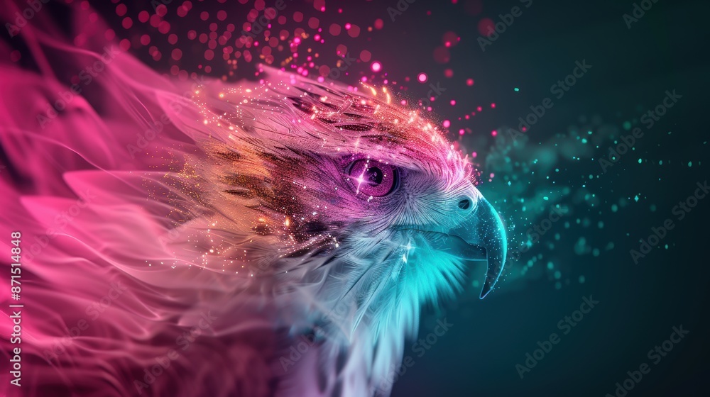 Artistic neon animal illustrations featuring a range of creatures, from ...