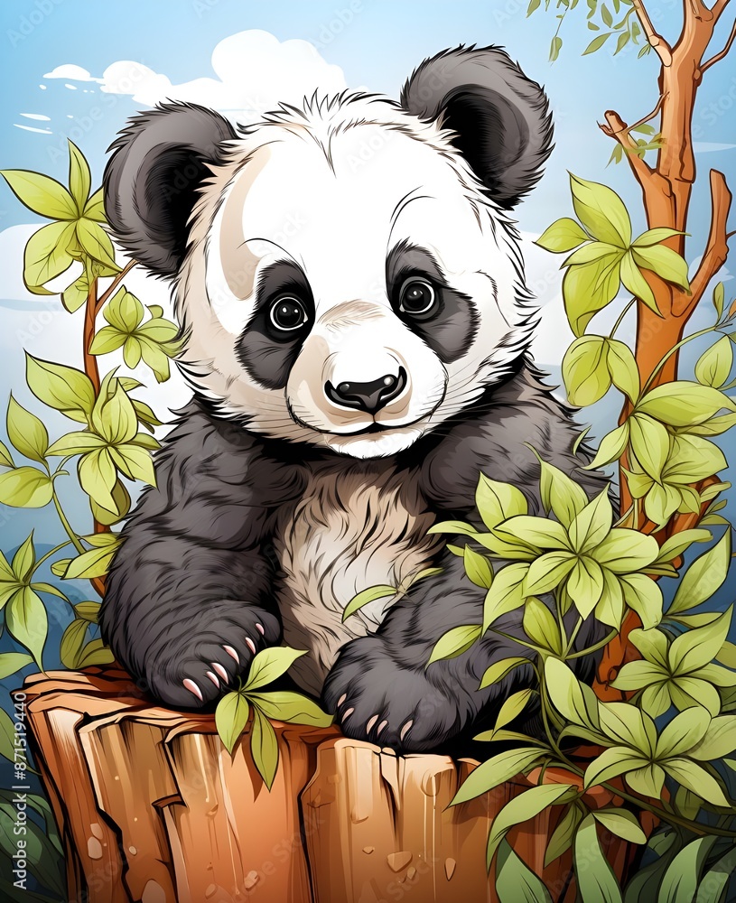 Cartoon of teddy bear with simple lines for children to color book ...