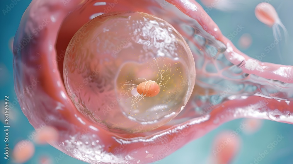 Microscopic View of Embryo During Successful In Vitro Fertilization ...