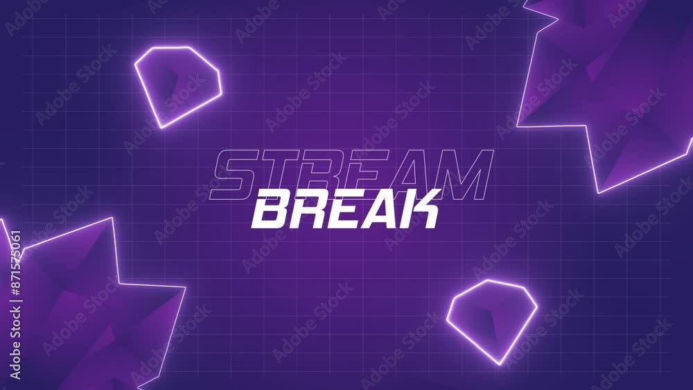 stream is break screen, twitch overlay, twitch streaming overlay ...