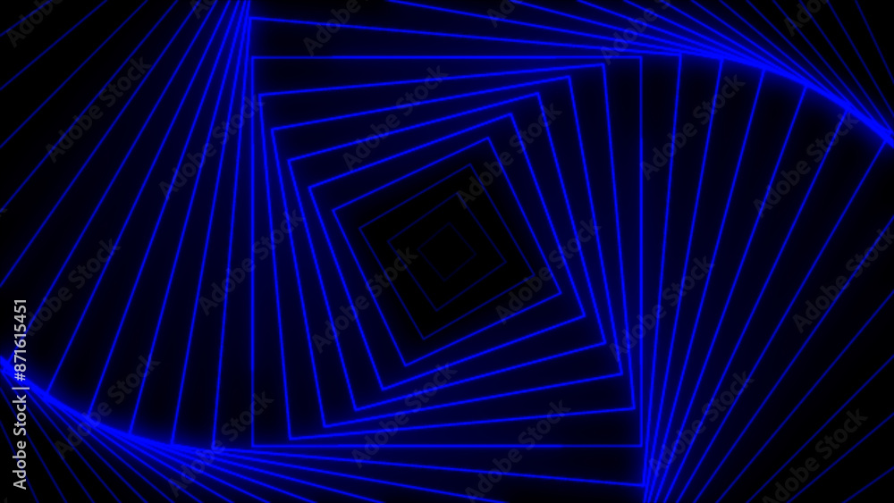 Blue beautiful Visual Loops background. Seamless Loop with wavy digital ...