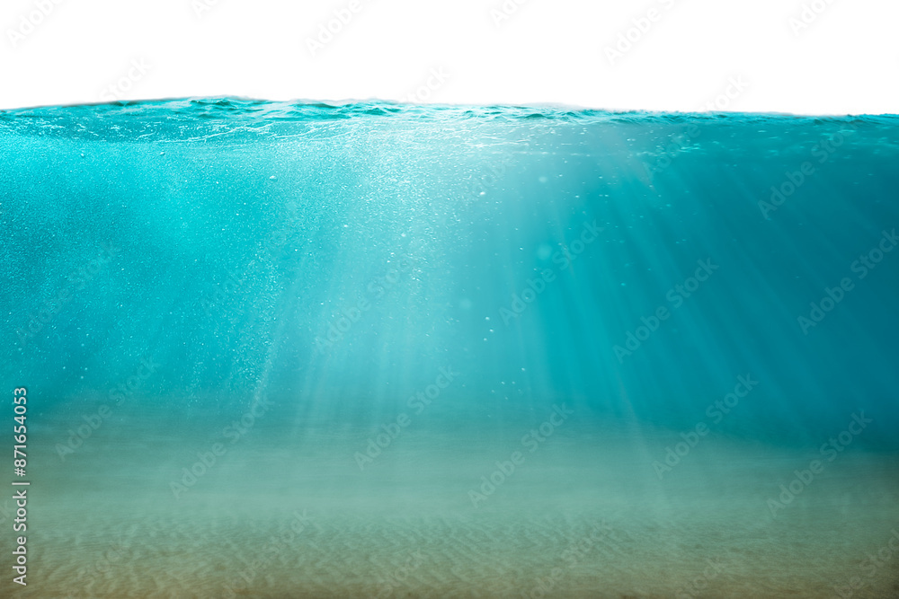 Underwater png border, clean ocean, environment image, transparent ...