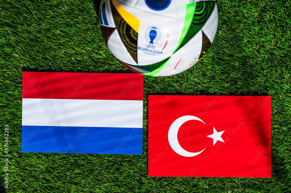 Netherland vs Turkey Quarter final of Euro 2024. European Football ...