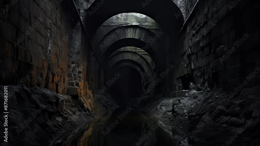 underground, tunnels, fantasy, illustration, intriguing, mystery ...