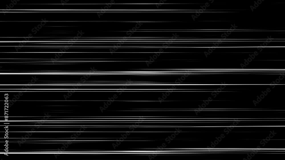 Anime speed line background animation on black. Radial Comic Light ...
