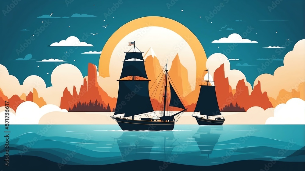 north american themed wallpaper for presentations and background Stock ...