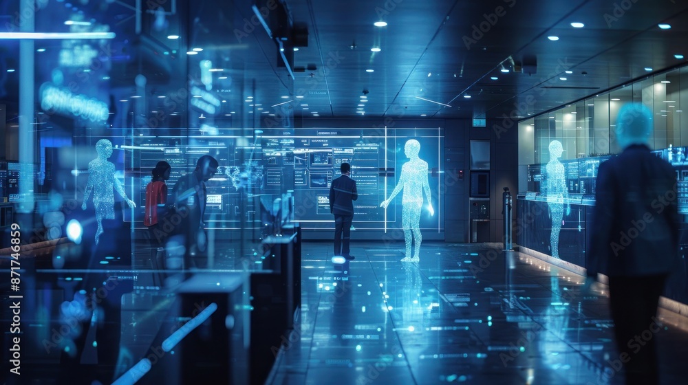 An image portraying the transition from traditional banking to ...