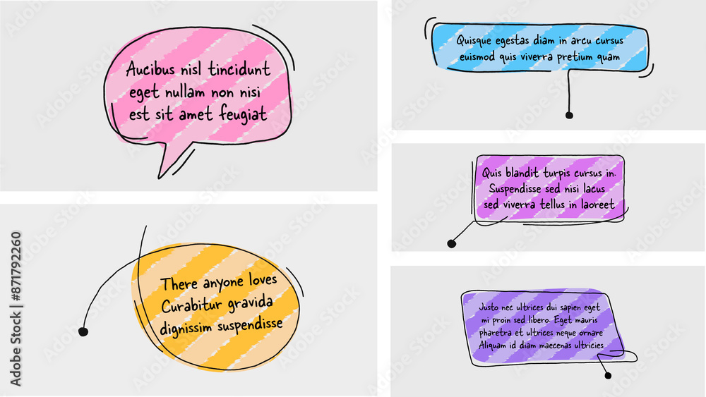 Hand Drawn Call Out Titles Stock Template | Adobe Stock