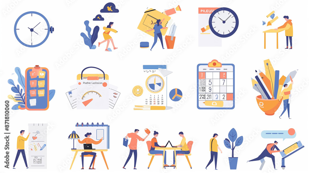 Time Management and Schedule Planning, Organizing Work and Life, Daily ...