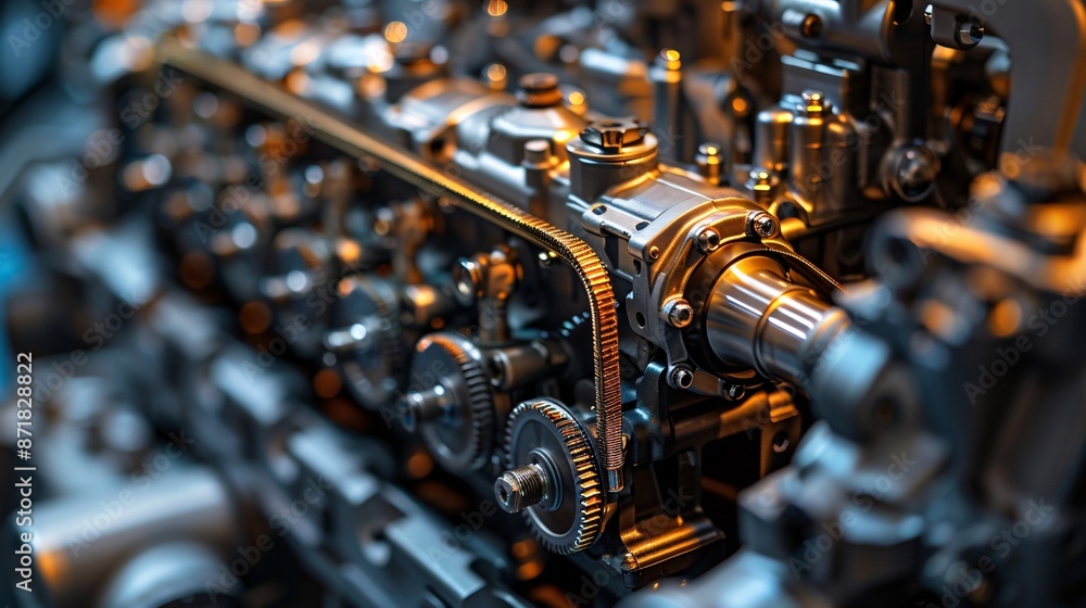 Anatomy of a car engine with detailed labels showing the role of ...