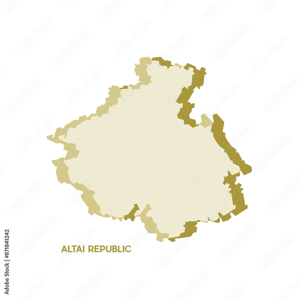 Altai Republic Map - World Map International vector template. Russia ...