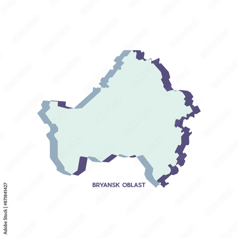 Bryansk Oblast Map - World Map International vector template. Russia ...