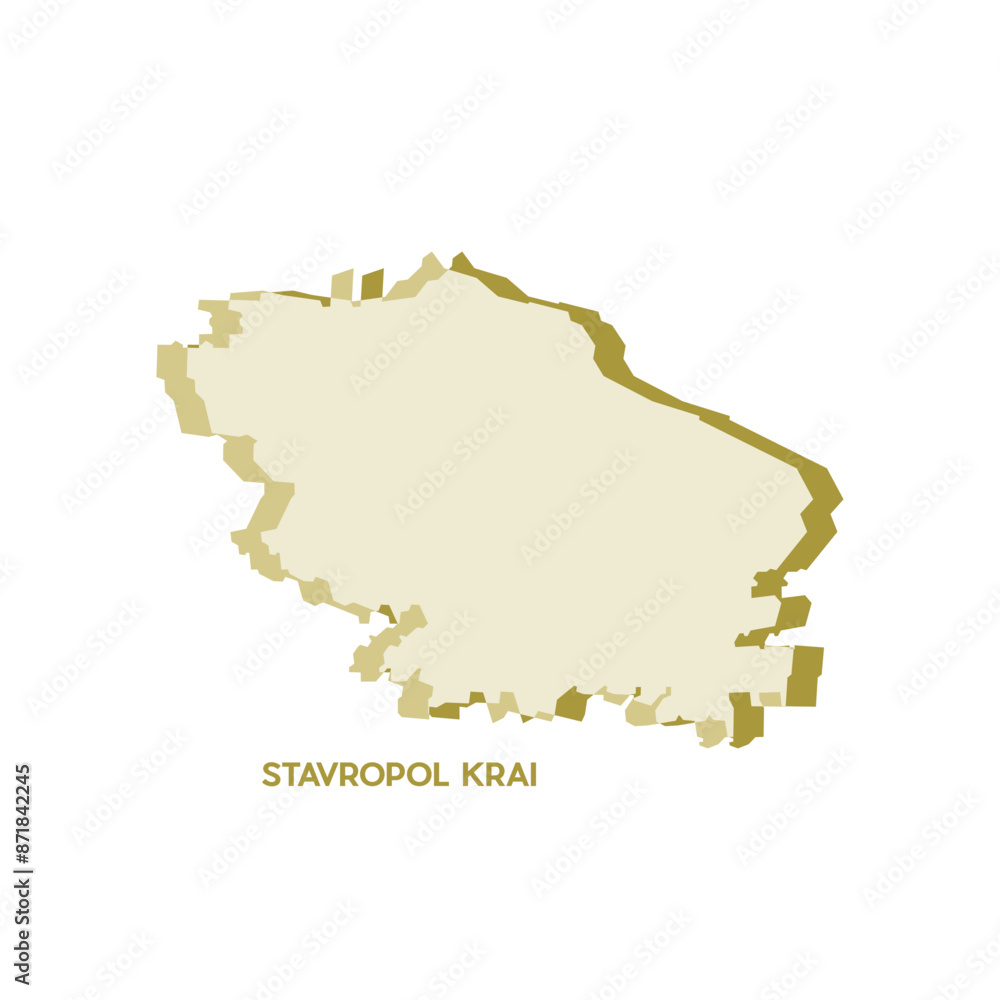 Stavropol Krai Map - World Map International vector template. Russia ...