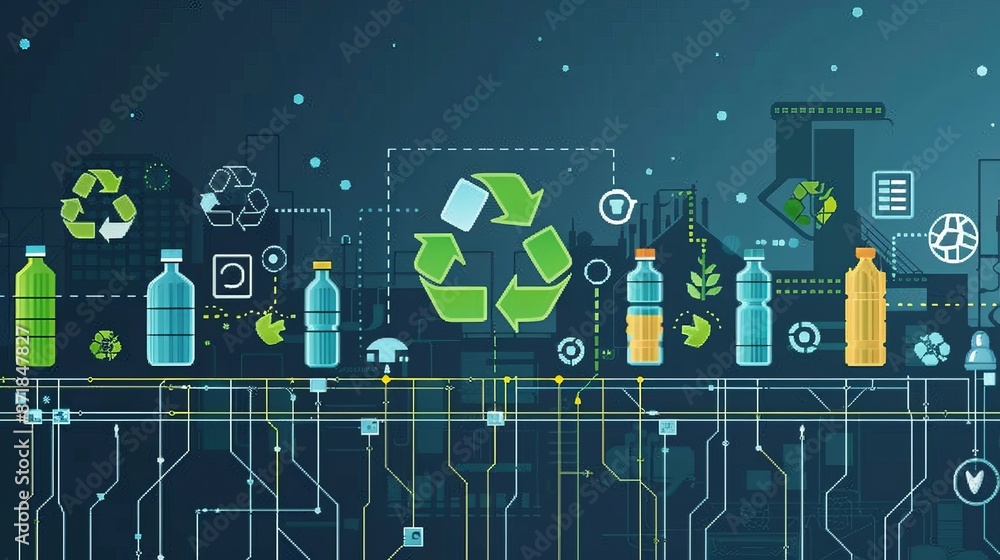 Outline diagram of a closed-loop production system for recycling ...