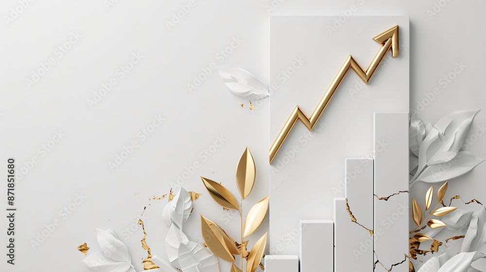 A detailed high-angle photograph showcasing a stark white background ...