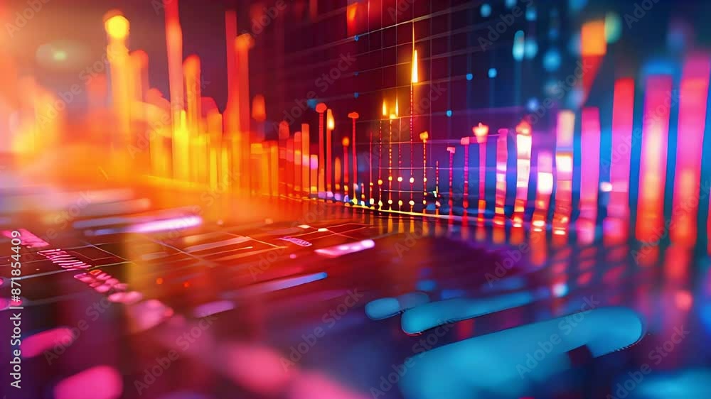 Prosperity Plot A financial chart with a plot line climbing over ...