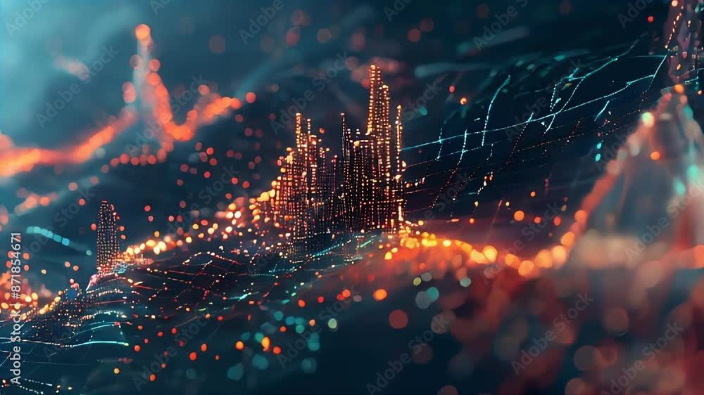 Prosperity Plot A financial chart with a plot line climbing over ...