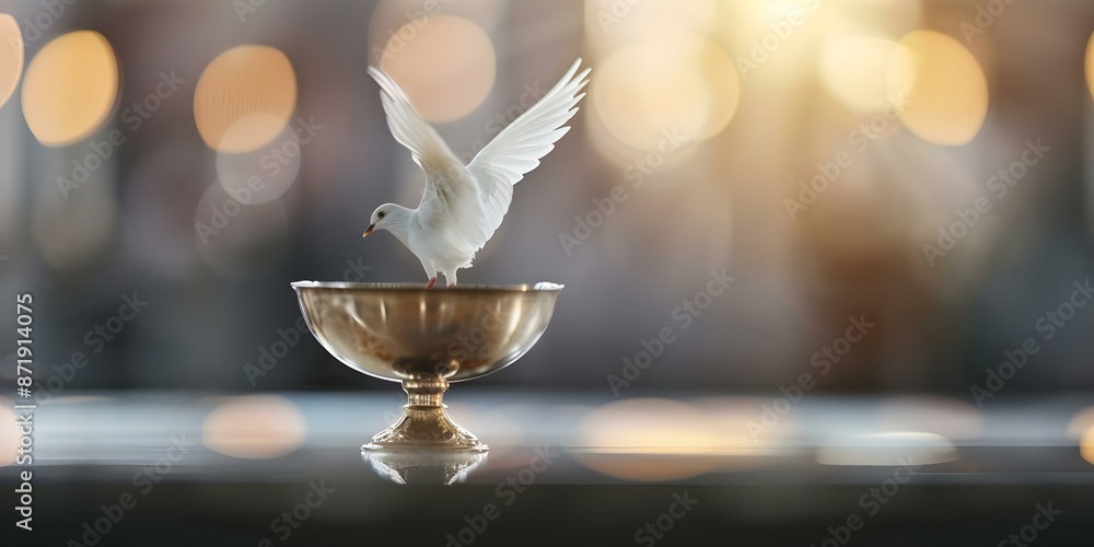 Religious symbols like the Holy Spirit ibis dove are revered icons ...