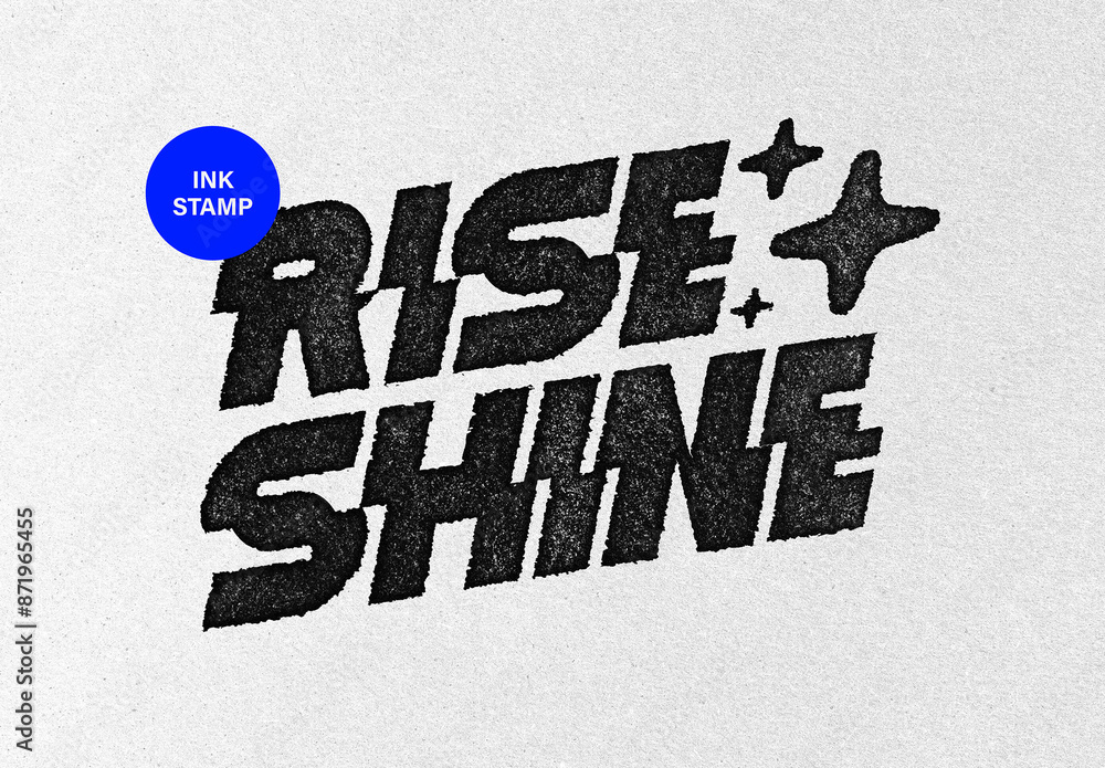 Ink Stamp Text And Logo Effect Mockup Stock Template | Adobe Stock