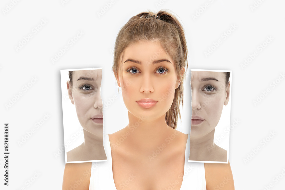 Effects of ageing,Frown/scowl lines ,Nasolabial folds,Neck ,Under eye ...