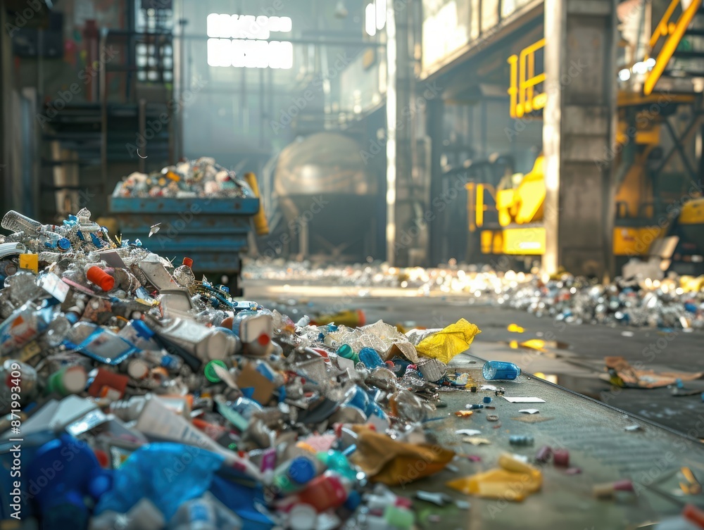 Sorting waste manually at recycling plant for efficient garbage ... Sorting waste manually at recycling plant for efficient garbage ...