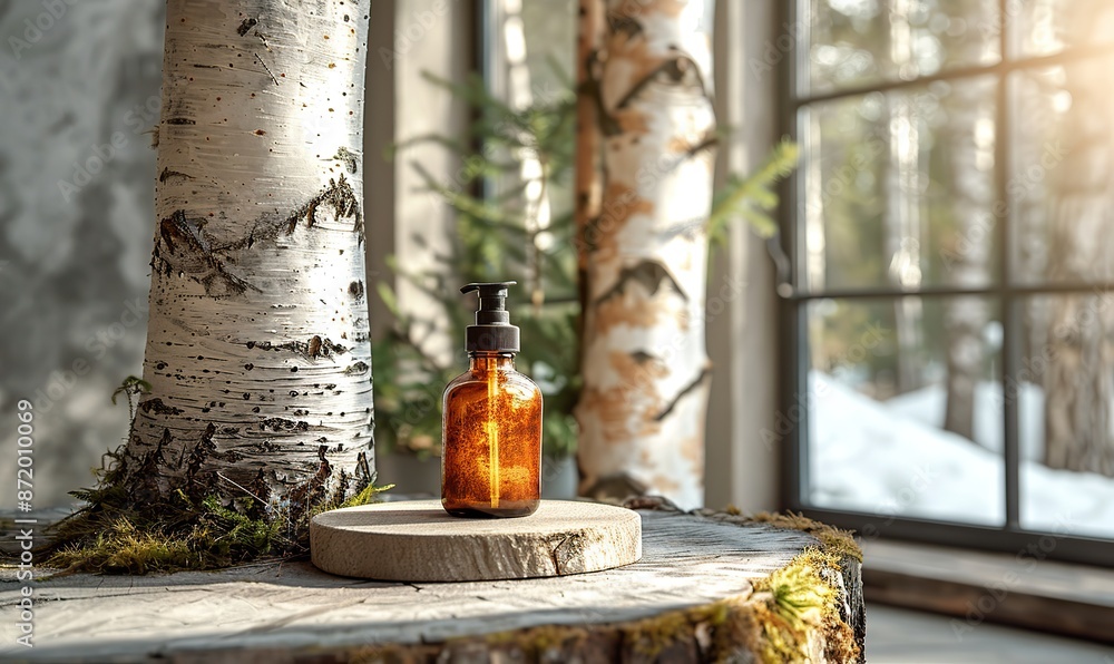 spa natural organic cosmetics packaging design amber glass dispenser ...