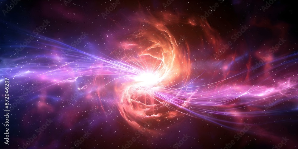 Visual Representation of Magnetic Field Lines Directing Orbital Paths ...