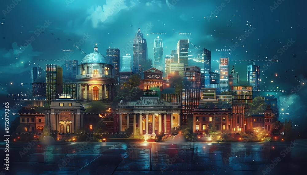 The Document Evolution: From Scrolls to Screens, timeline illustration ...