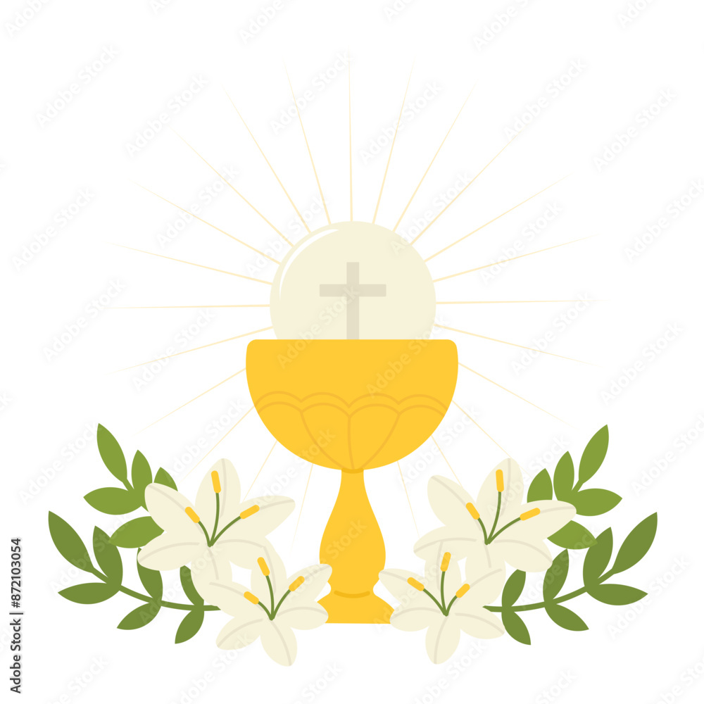 Holy spirit hand drawn background vector. Religious drawing of golden ...